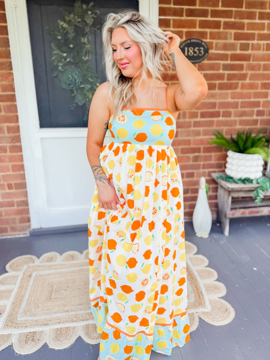 Citrus Style Maxi Dress – Henhouse Shoppe