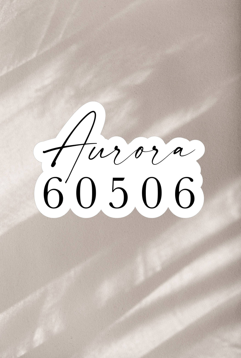 Send Me a Dream - Custom City and Zip Code Sticker Vinyl Decal ...