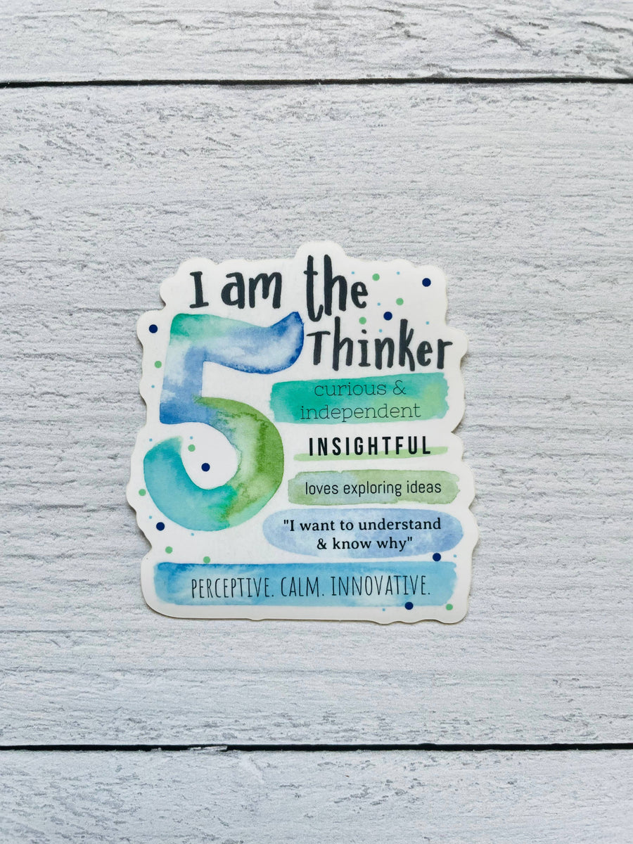 Enneagram 5 The Thinker Sticker – Henhouse Shoppe