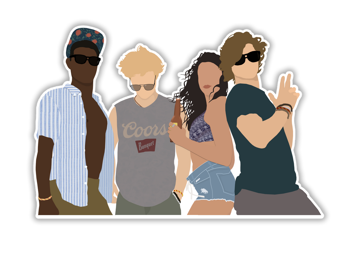 Outer Banks Cast Sticker – Henhouse Shoppe